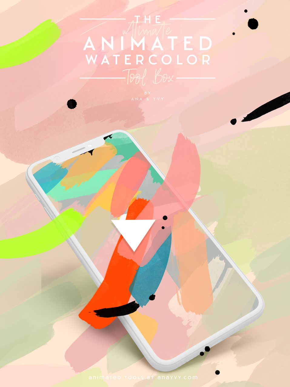 Animated Clipart | Animated Watercolor Tool Box – ANA & YVY